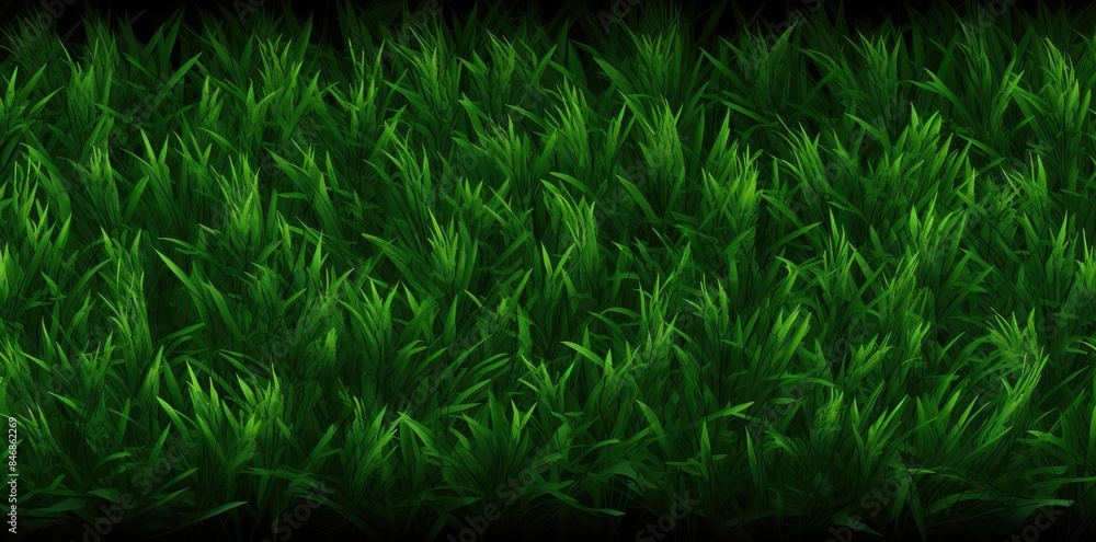 pixel grass texture on a black background a row of green grass arranged ...