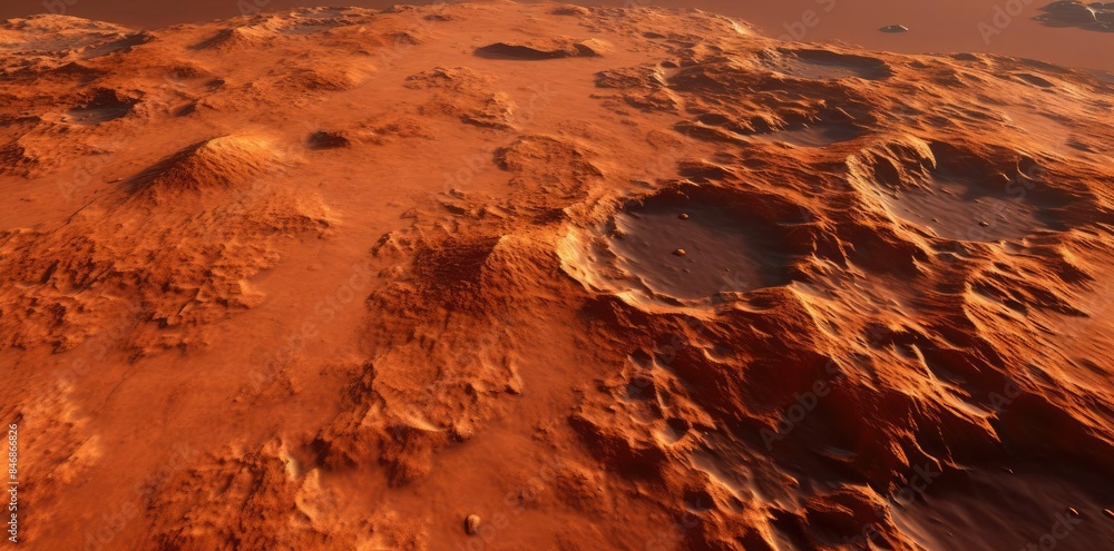 mars texture map from the space station featuring a dark sky and a ...