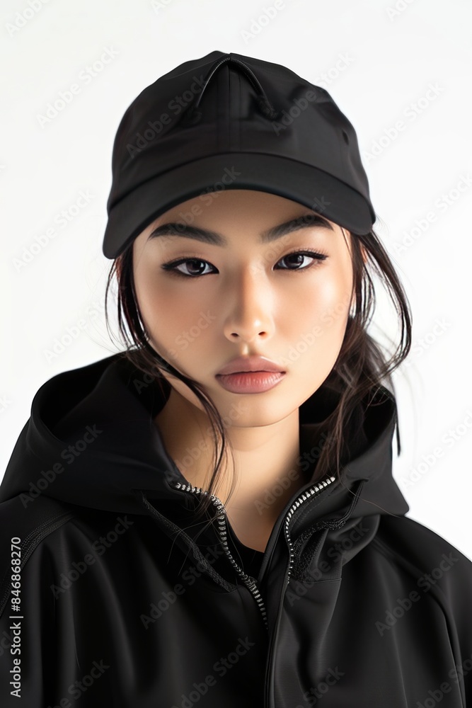 Fashionista Vibes: Showcasing a full-face, no-crop image of a Pretty ...