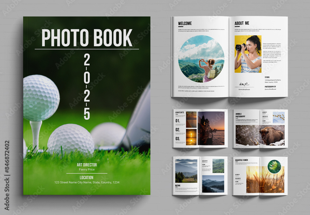 Photobook Template Stock Template | Adobe Stock