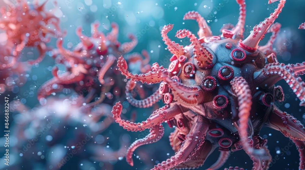 Visualize the impact of viral mutations with a captivating 3D render of ...
