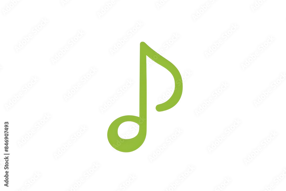 Green music note on transparent background. Perfect for music-related ...