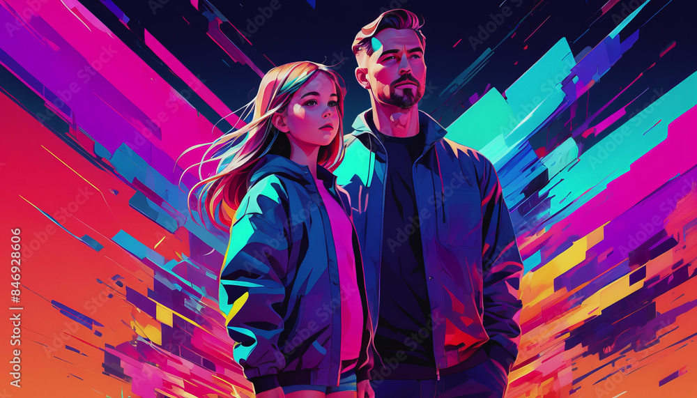 Father's Day in Australia. dad and daughter. The father holds his ...