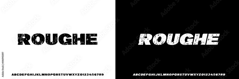 Modern Vintage Grunge Rough Distress Bold Font. Typography urban style ...