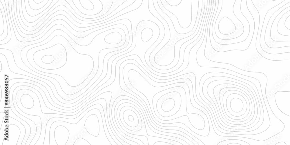 Lines Topographic contour lines vector map seamless pattern. Geographic ...