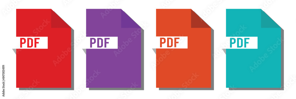 collection of pdf icons | pdf icon sheet | black, white and red pdf and ...