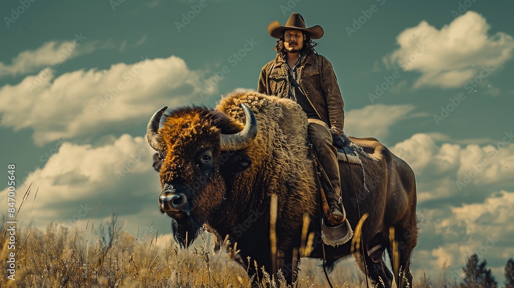 This image captures a professional photo of a person mounted on a ...