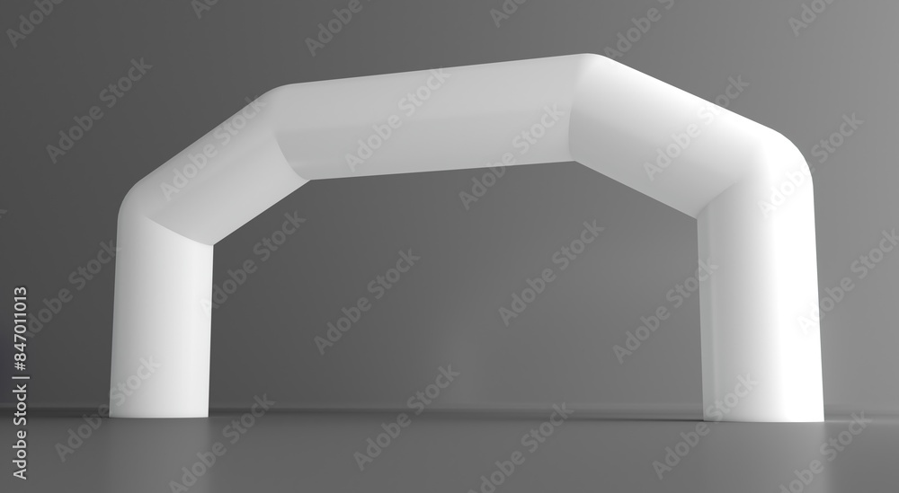Inflatable arch, 3d rendering. Advertising arch template. Suitable for ...