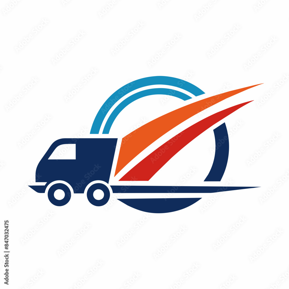 Modern Minimalist Logistics & Transportation Logo Vector Art | High ...