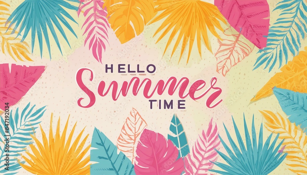 Summer Background - Summer Holiday season - Sunny Summer Vacation on a ...