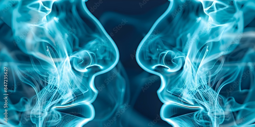 Illustration of the Connection Between the Pharynx, Nasal Passages, and ...