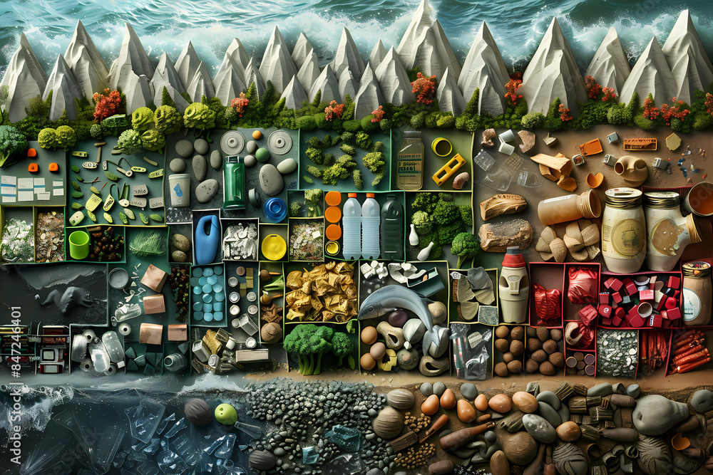 reduce waste: Reduce Reuse Recycle, Poster on waste segregation showing ...