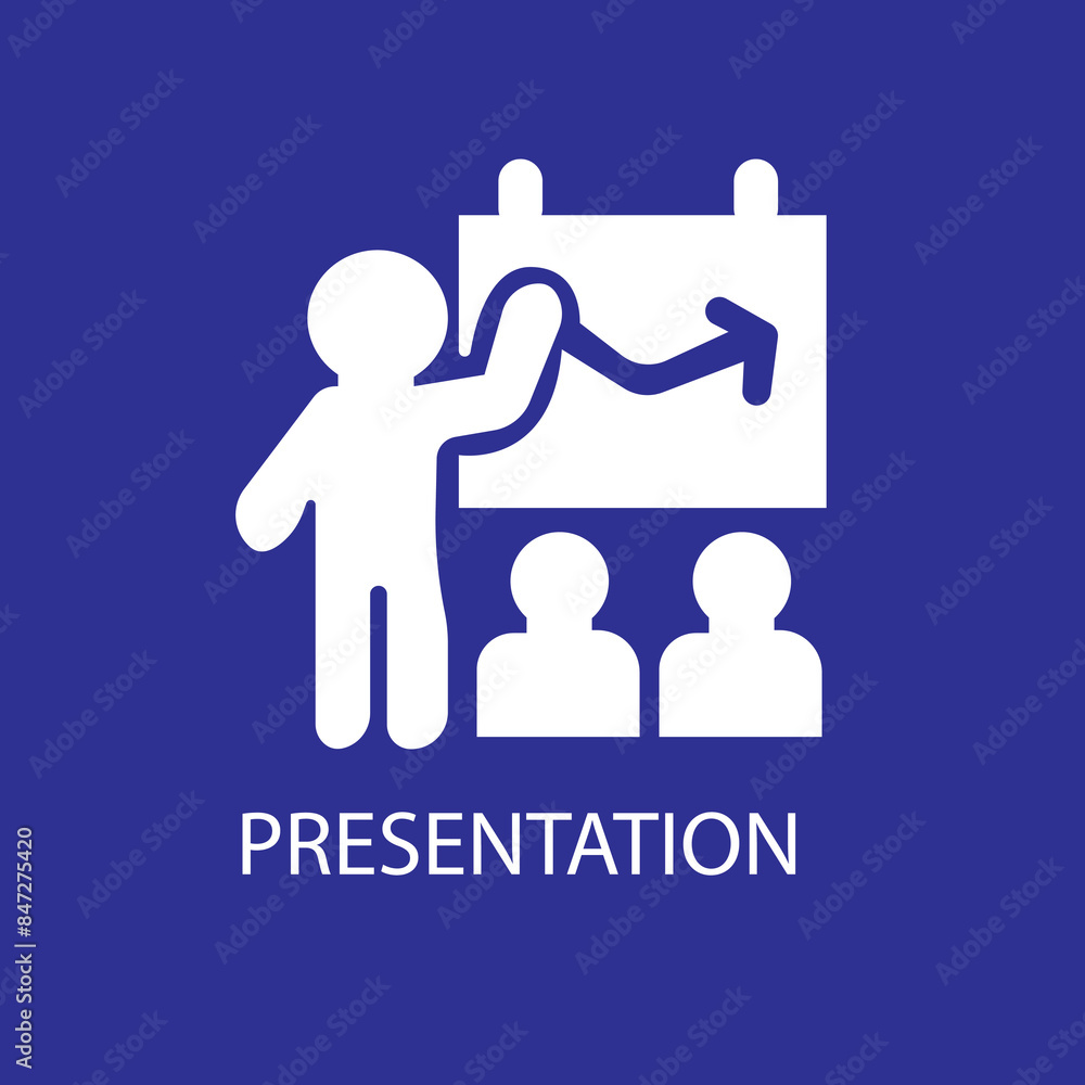 presentation icon logo vector illustration. training symbol template ...