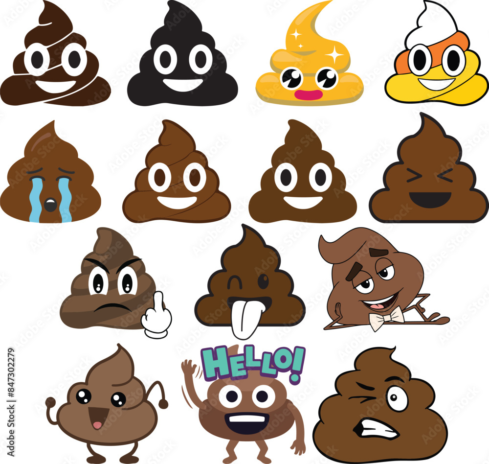 Poop SVG Bundle, Poop Face SVG, Poop SVG, Poop clipart, Files for ...