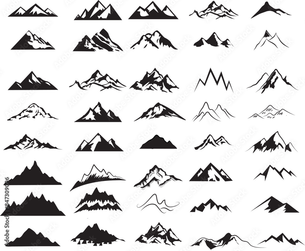 Mountains SVG , Trees svg ,Forest Svg ,Cricut Mountain svg ,clipart ...
