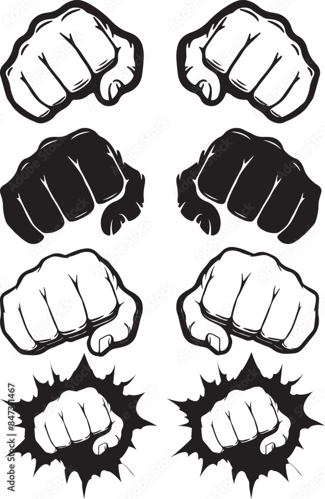 Fist Svg, Boxer Svg, Fist clipart, Fist vector, Clenched fist svg ...