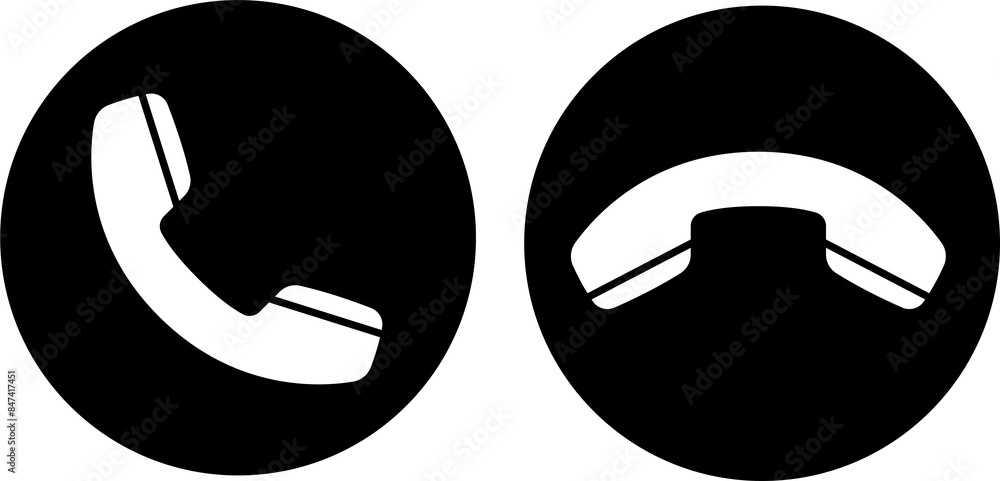 Call Icons set. Phone Dial Symbols. Answer and Decline. Yes and No ... Call Icons set. Phone Dial Symbols. Answer and Decline. Yes and No ...