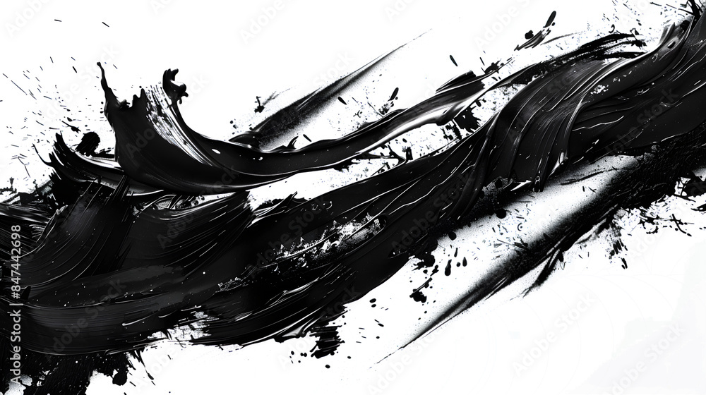 Mascara brush stroke texture black paint swatch makeup smudge ink ...