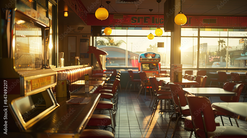 Time Travel to the 80s with This Fast Food Dining Experience Stock ...