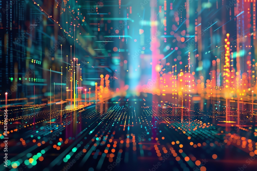 Immerse yourself in the vibrant world of digital dreams, where neon ...