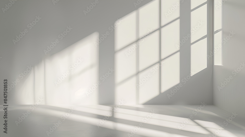 realistic and minimalist blurred natural light windows shadow overlay ...