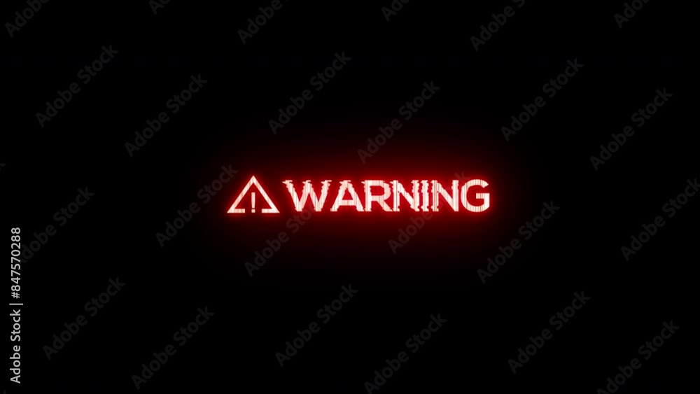 Warning Symbol, Alert Symbol Attention loop animation video with alpha ...