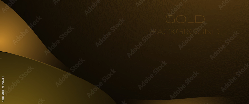 Vector abstract light gold effect, flow line, motion pattern and golden ...