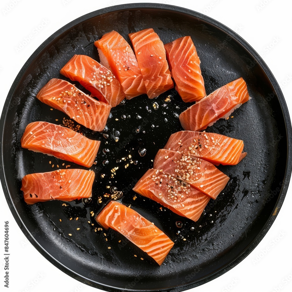 Teppan-Yaki, Hibachi Grill Ingredients Ready for Frying on Teppan, Raw ...