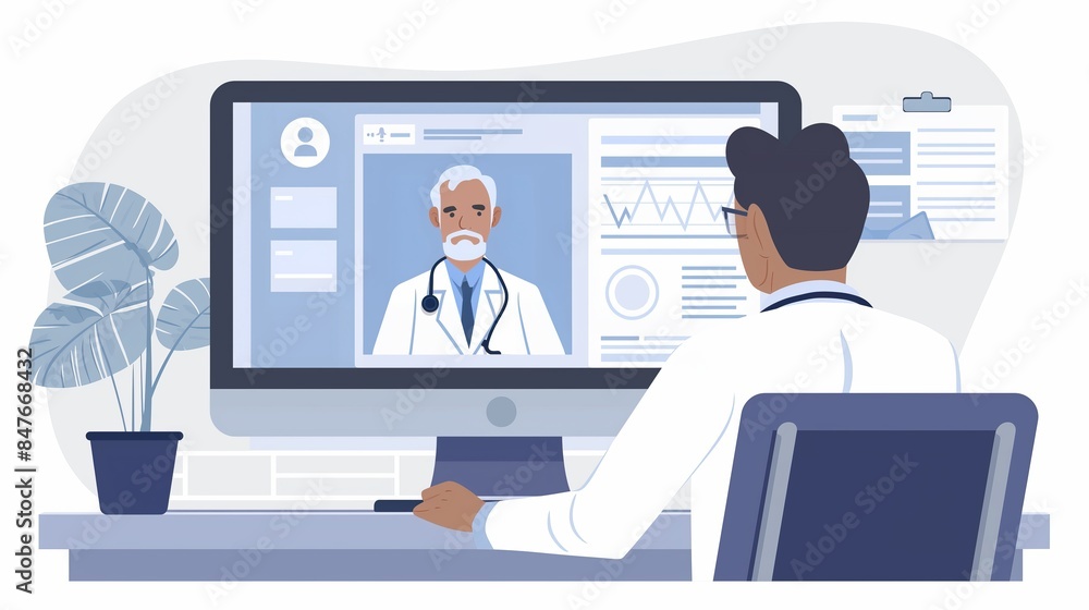 Digital healthcare connects doctors and patients through virtual ...