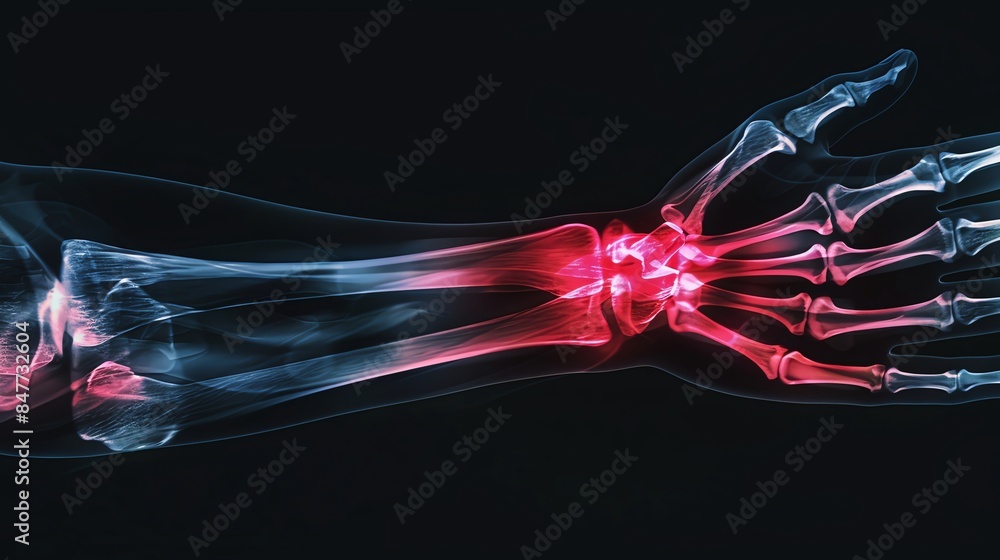 Ulnar Fracture Xray displaying a fracture in the ulna, close to the ...