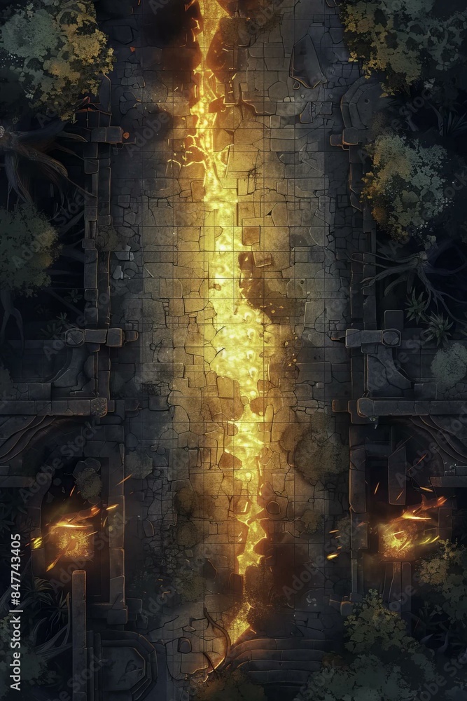 DnD Battlemap Phoenix's Flame Soaring High Among Clouds Stock ...