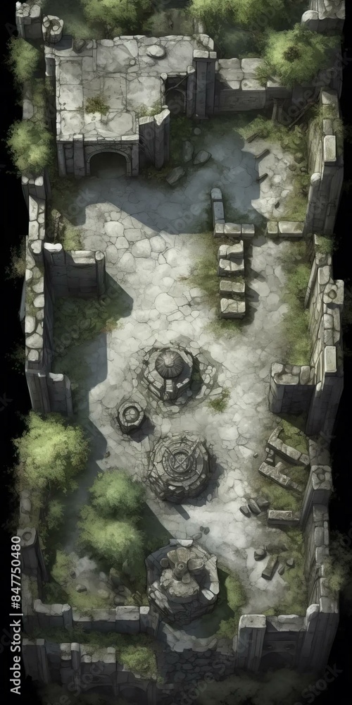 DnD Battlemap Ruined Temple - The Remnant - File Name: ruinedtemple ...