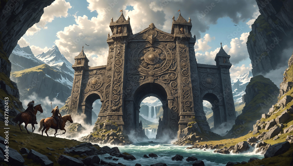 Gates of Valhalla, viking heroes discover an ancient arc structure in a ...