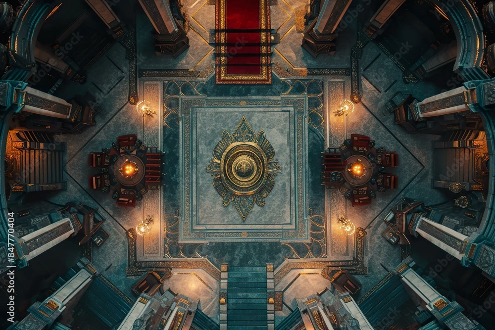 DnD Battlemap Throne Room Battlemap: Magnificent medieval setting for ...