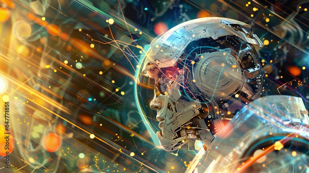 Robots and humans work together using AI and machine learning to analyze massive amounts of data ...