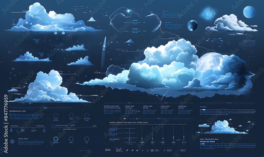 an educational infographic exploring different types of clouds and ...