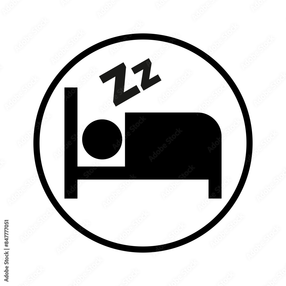 Sleeping icon. Hotel hostel motel Map placeholder landmark icon set ...