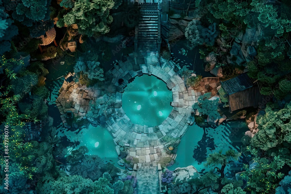 DnD Battlemap Battle Map Style - A detailed map illustrating an epic ...