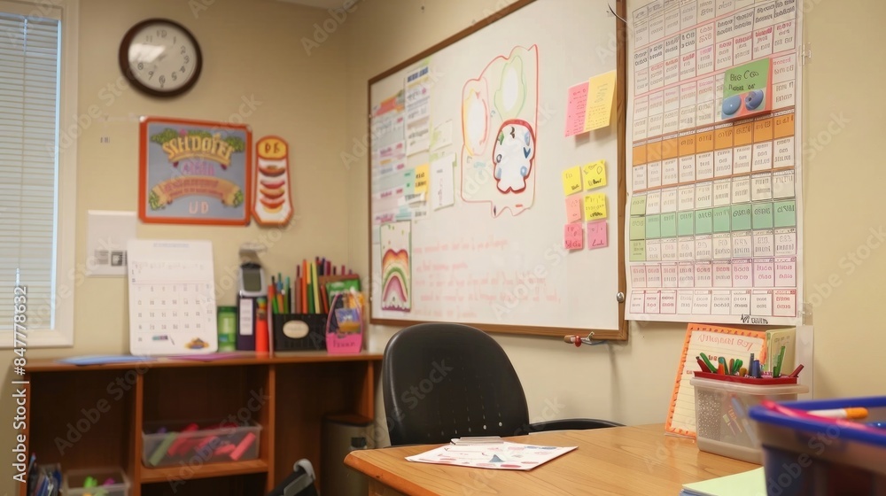 Speech Pathologist's Office Wall: Displaying speech therapy tools ...