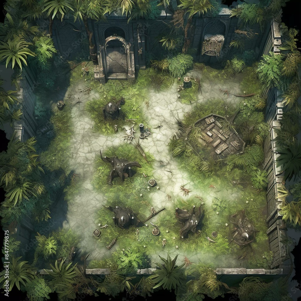 DnD Battlemap Wailing Banshees Screaming Amidst Thorns - résument ...