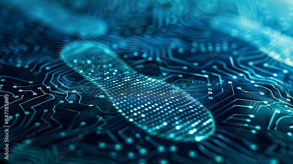 Cybersecurity Digital Footprints Made Of Binary Code Highlighting The Importance Of