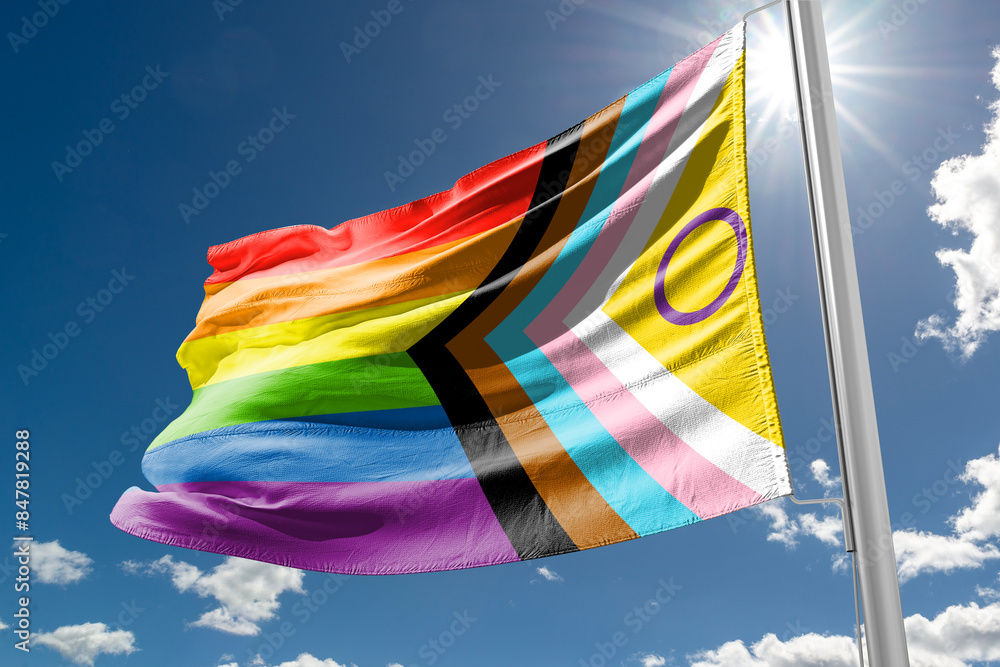 Intersex-inclusive redesign of the Progress Pride Flag, LGBTIQA+ ...
