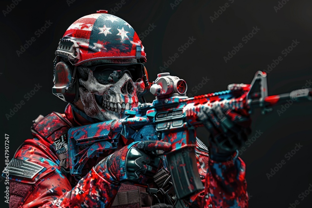 Full page Highly Realistic 3d art ready to print highly detailed Badass ...