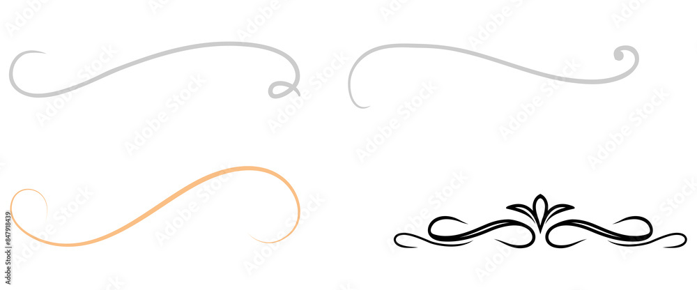 line vector elements Hand drawn lines, PNG illustration transparent ...