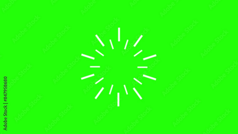 Motion Graphics Elements With Green Screen Elements. Circle Pop-Up ...