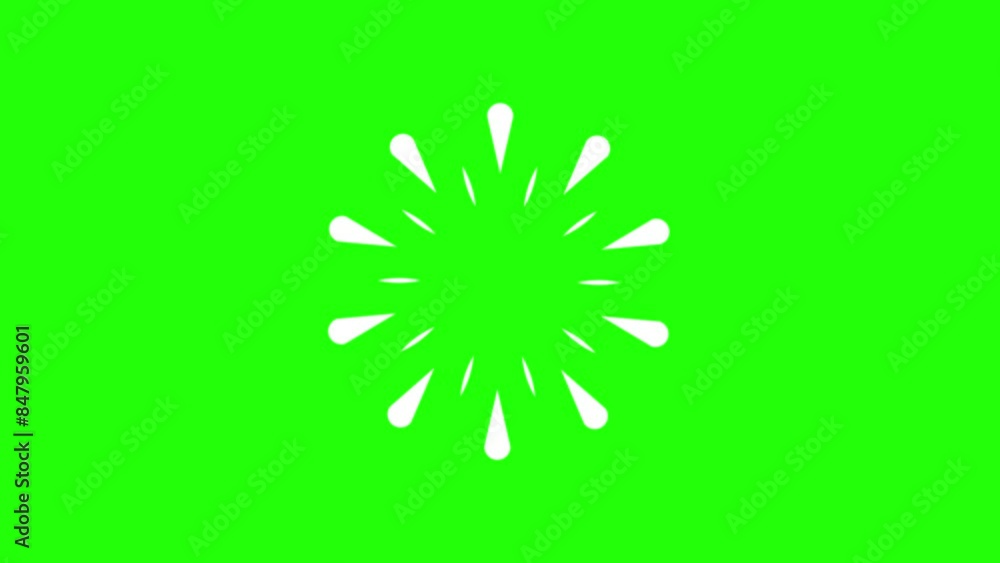 Motion Graphics Elements With Green Screen Elements. Circle Pop-Up ...