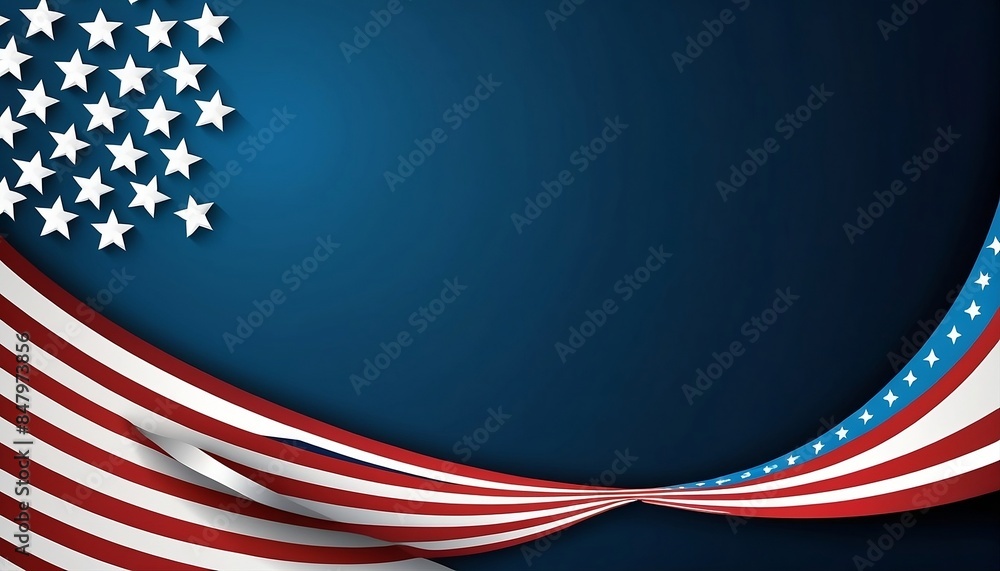 President's Day Background Design. Vector Illustration with american ...