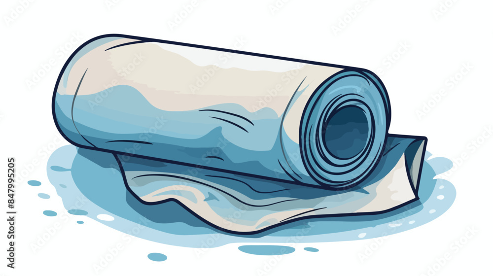 newspaper roll icon. Clipart image isolated on whit Stock Vector ...