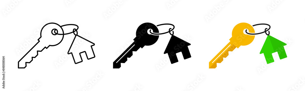 House key icon. Real estate symbol. Rent symbol. Mortgage sign ...