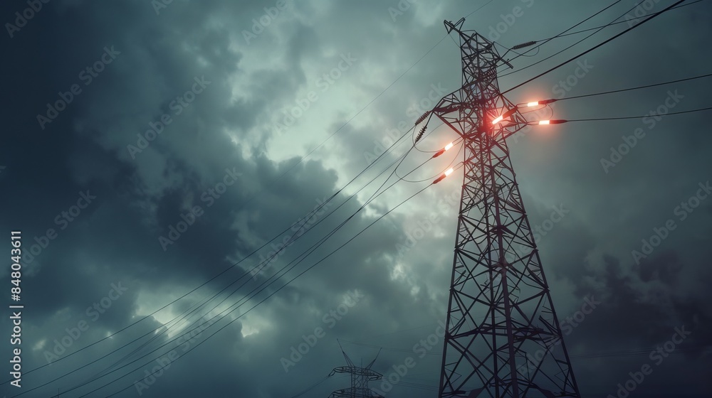 "3D render animation visualizing the timelapse of energy traveling ...